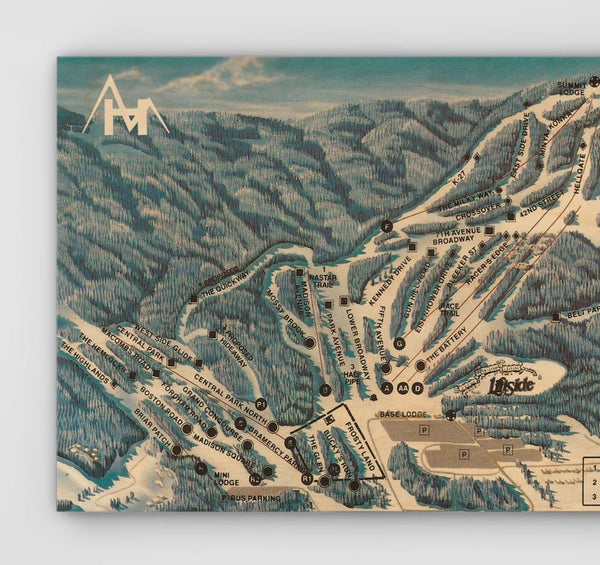 Hunter Mountain Resort Map 1993