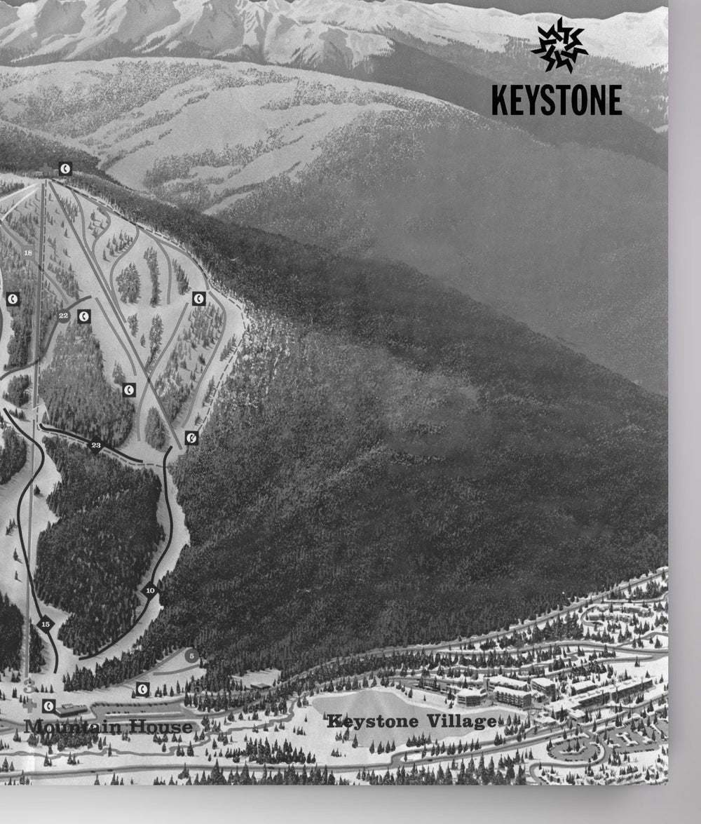 Keystone Resort Map 1975