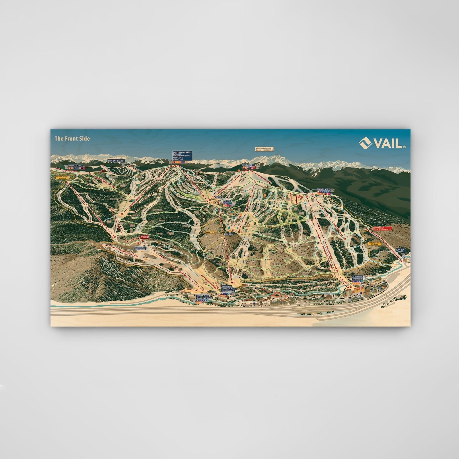 Vail Front Side Resort Map