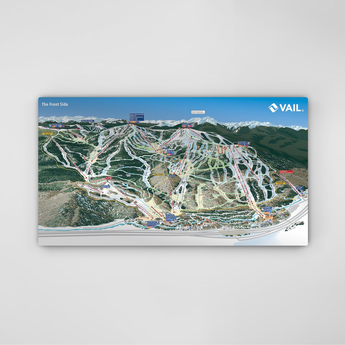 Vail Front Side Resort Map