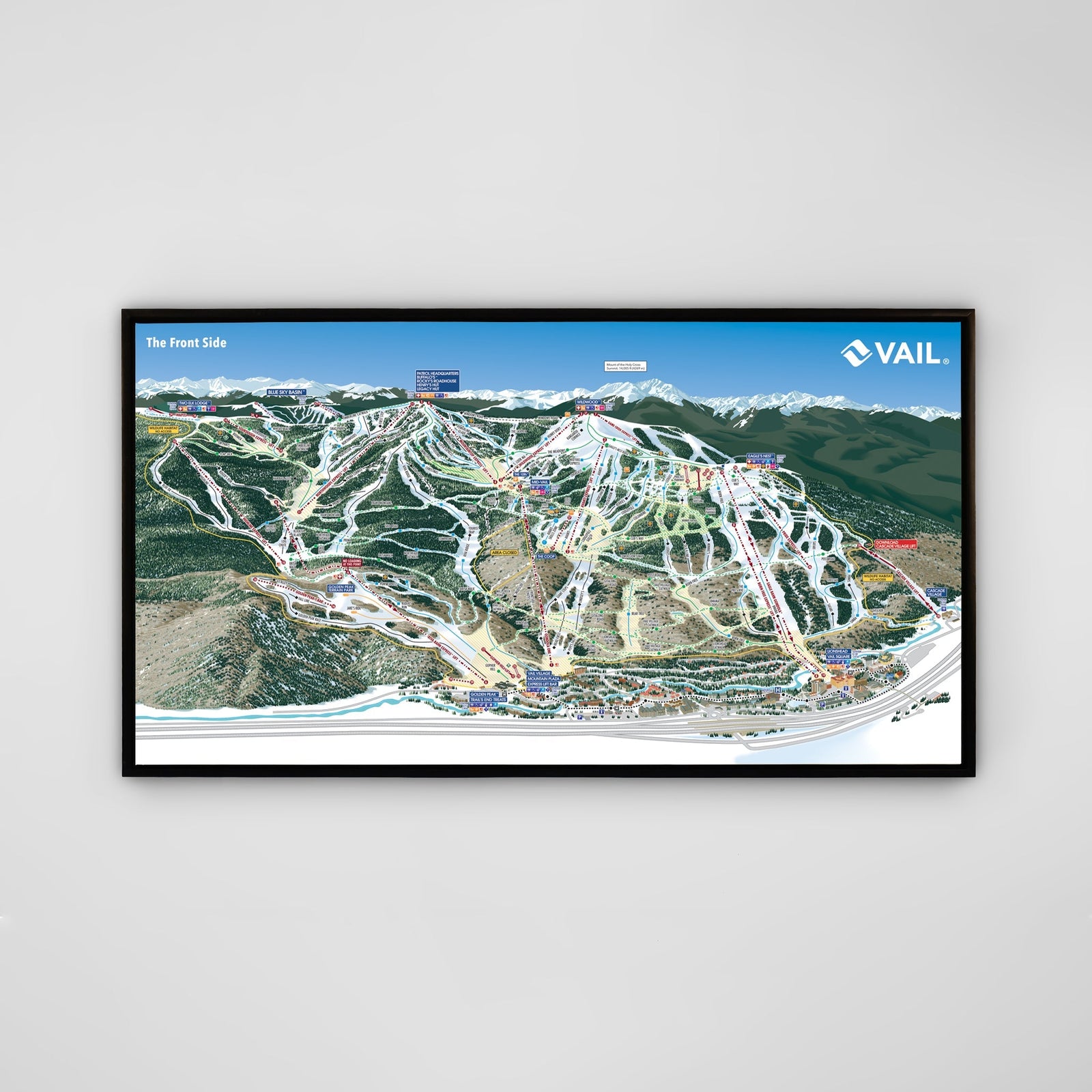 Vail Front Side Resort Map
